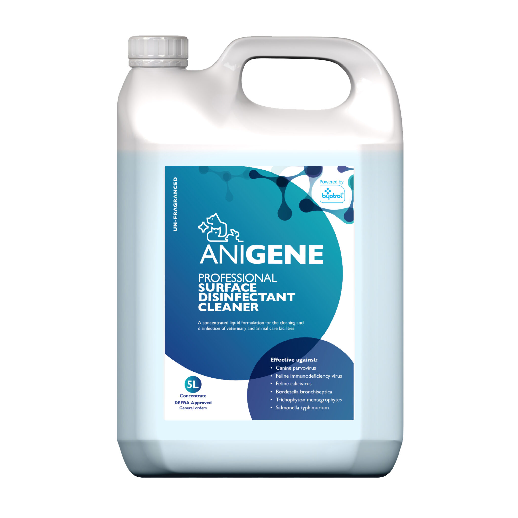 ANIGENE Professional Surface Disinfectant Cleaner – Unfragranced – Byotrol